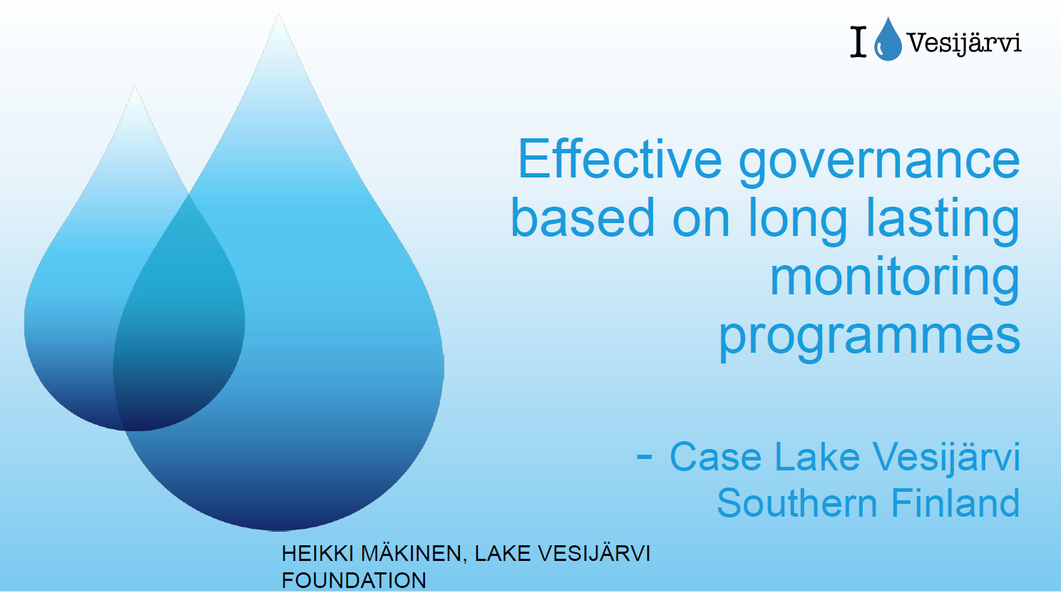 12th INBO World General Assembly: Effective governance based on long ...