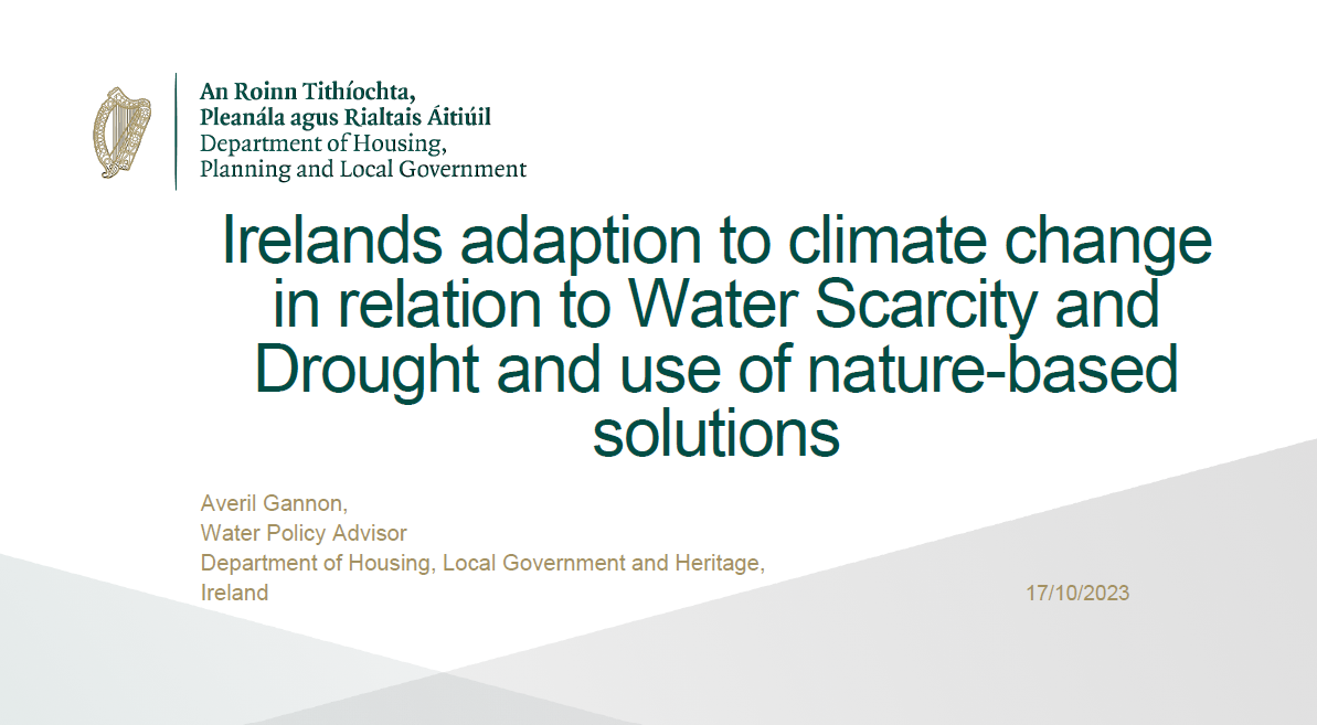 EURO-INBO 2023: Irelands adaptation to climate change - INBO