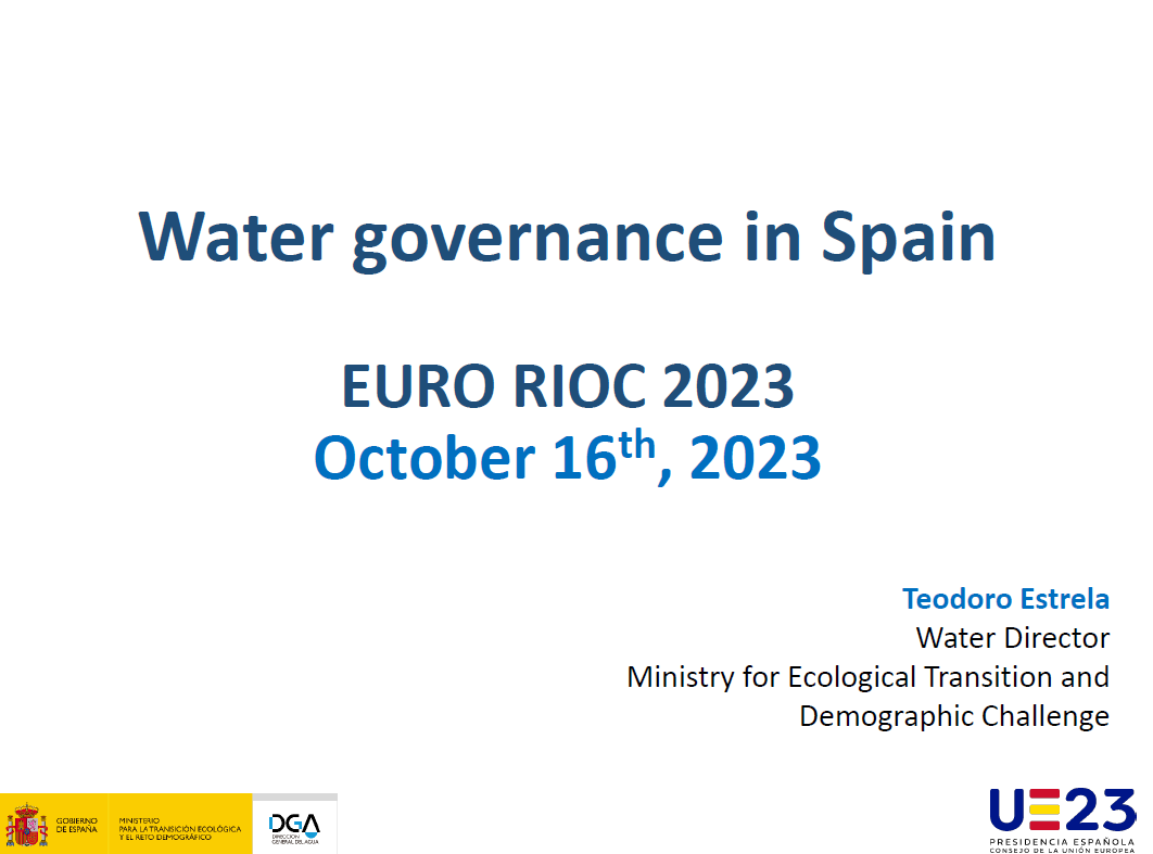 EURO-RIOC 2023: Gobernanza del Agua en España - RIOC