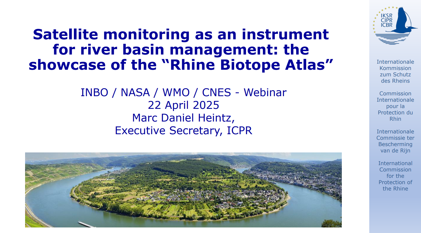 Satellite Webinar 2025: Satellite monitoring as an instrument for river ...