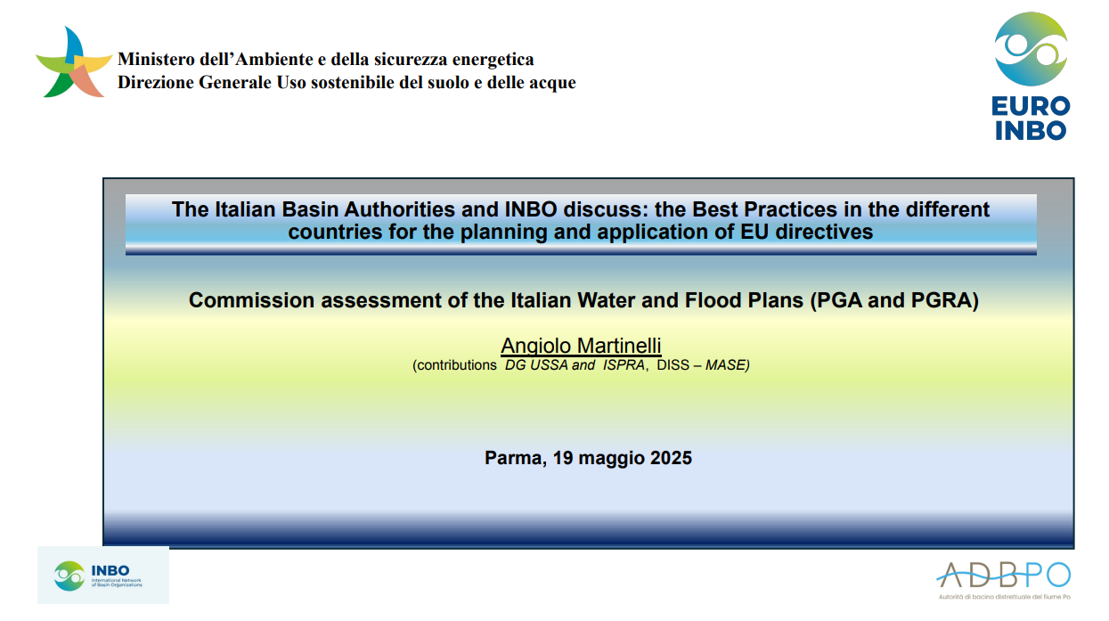 EURO-INBO Parma 2025: Commission assessment of the Italian Water and ...