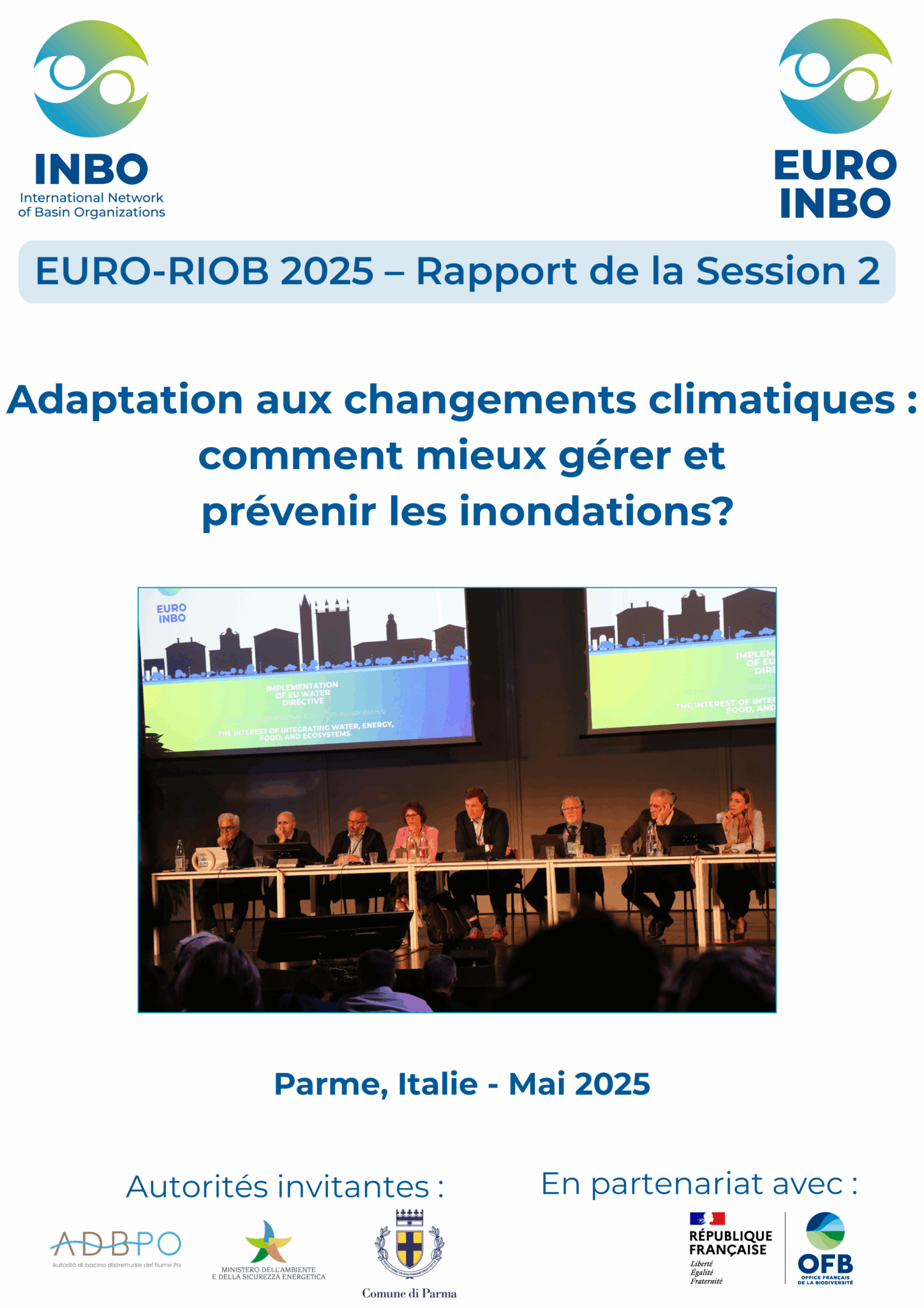 EURO-RIOB, Parme 2025 : Atelier sur la résilience de l'eau et les ...