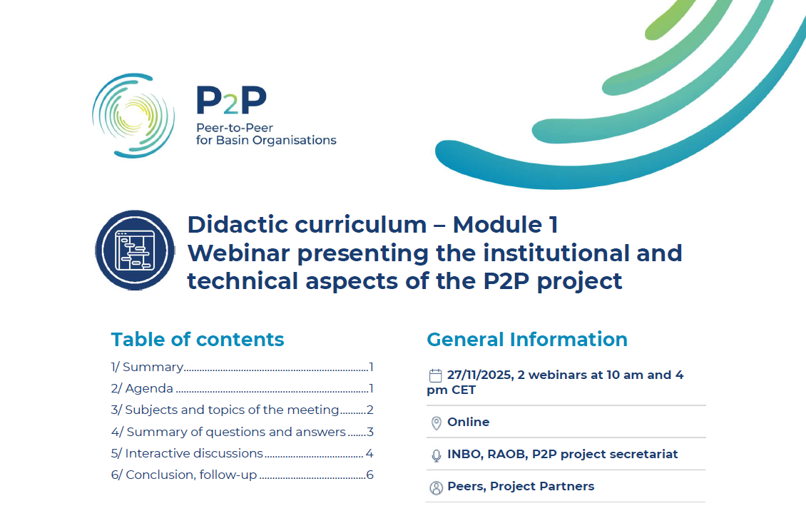 Peer-to-Peer (P2P) - Summary of Webinar 1: Technical and institutional ...